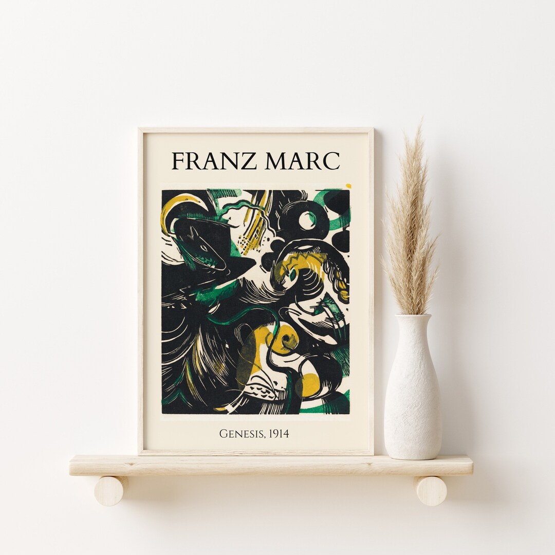Franz Marc Genesis Abstract Art Print: Gallery Wall Decor (digital ...