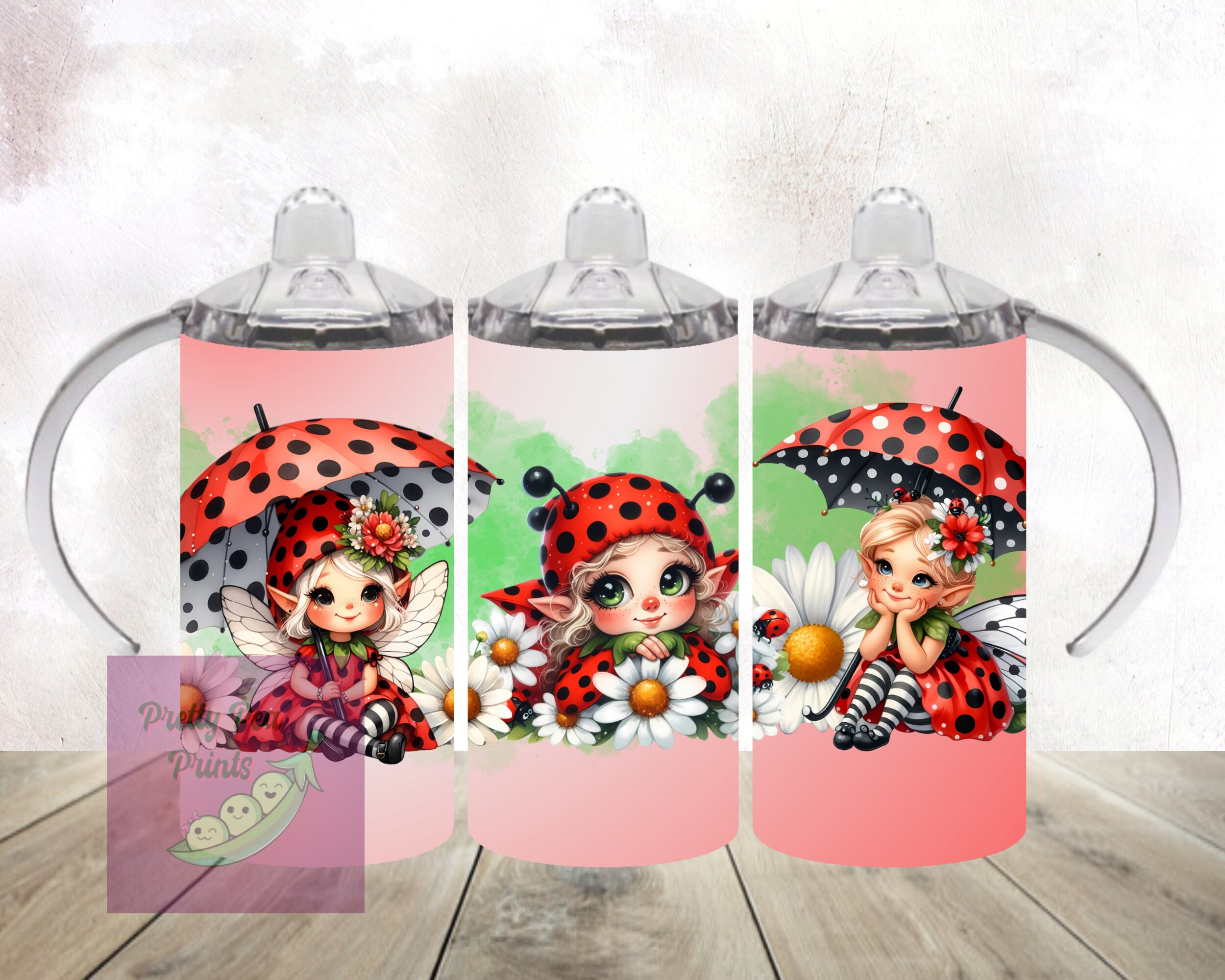 Ladybug Girl 12oz Sippy Cup Sublimation PNG, Instant Download, Tumbler ...