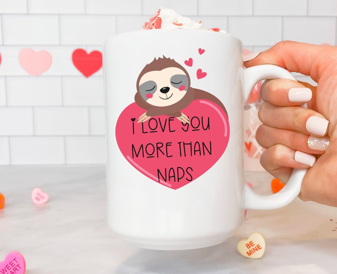 Sloth Mug, Sloffee Mug, Cute Coffee Sloth, Sloth Lover Gift, Valentines ...