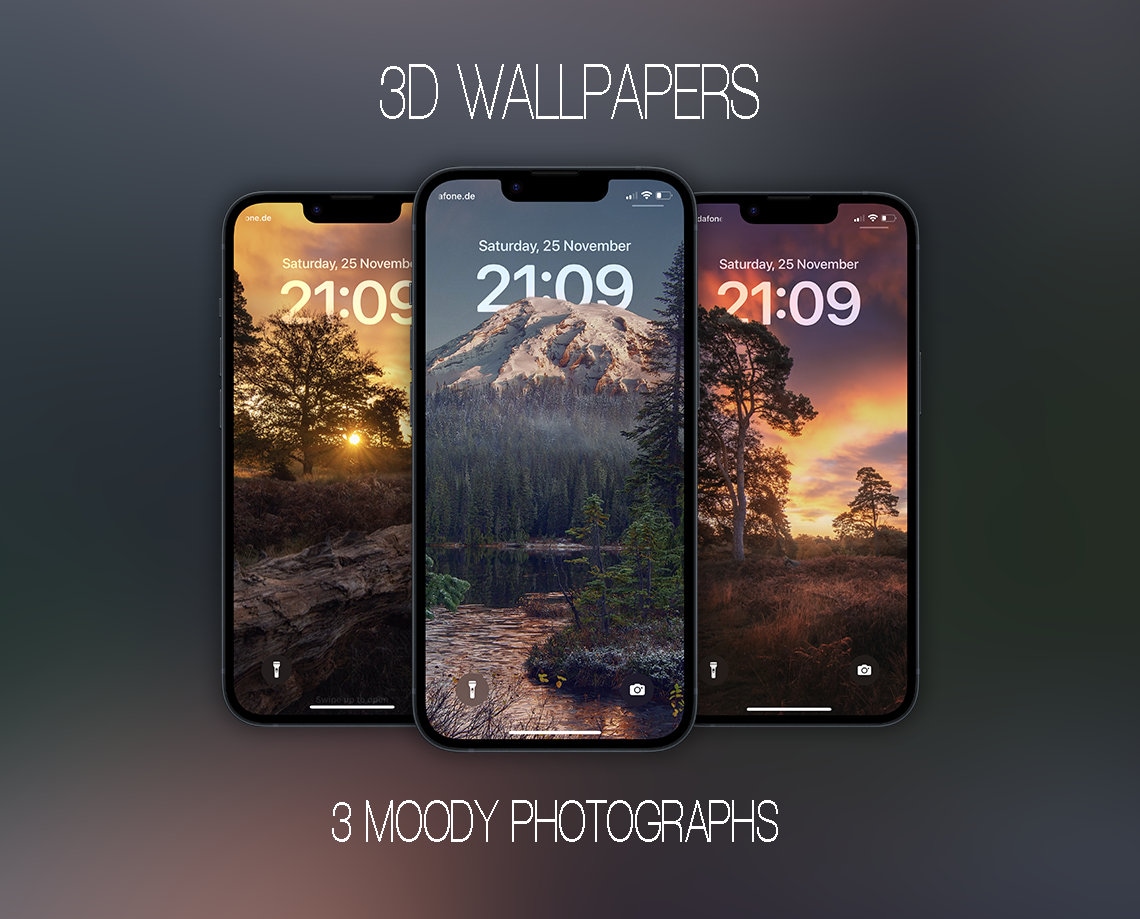 3 Moody iPhone Wallpapers, 3D Effect, iPhone Lock Screen, Ios 17 ...