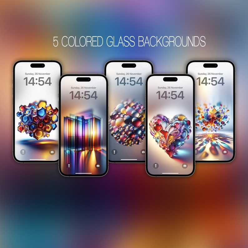 Transparent Colorful Glass Art Bundle 5 High-resolution - Etsy