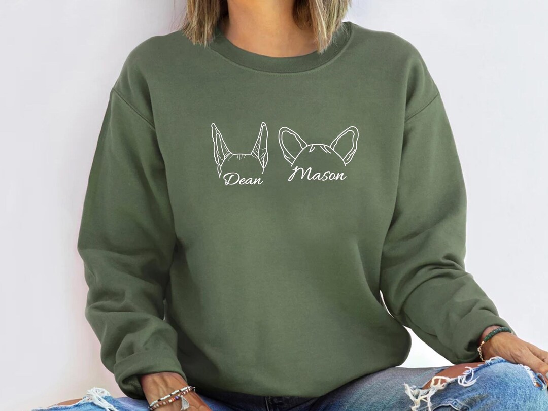 Custom Dog Sweater, Personalized Dog Breed With Names Sweatshirt ...
