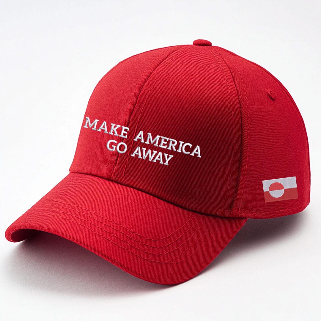 Make America Go Away Hat, Embroidered Canada Maple Leaf Cap, Greenland ...