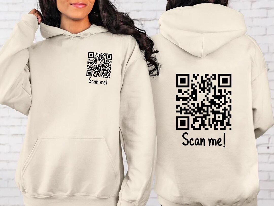 QR Code Sweater, Custom QR Code Sweatshirt, Hidden Message Code ... QR Code Sweater, Custom QR Code Sweatshirt, Hidden Message Code ...