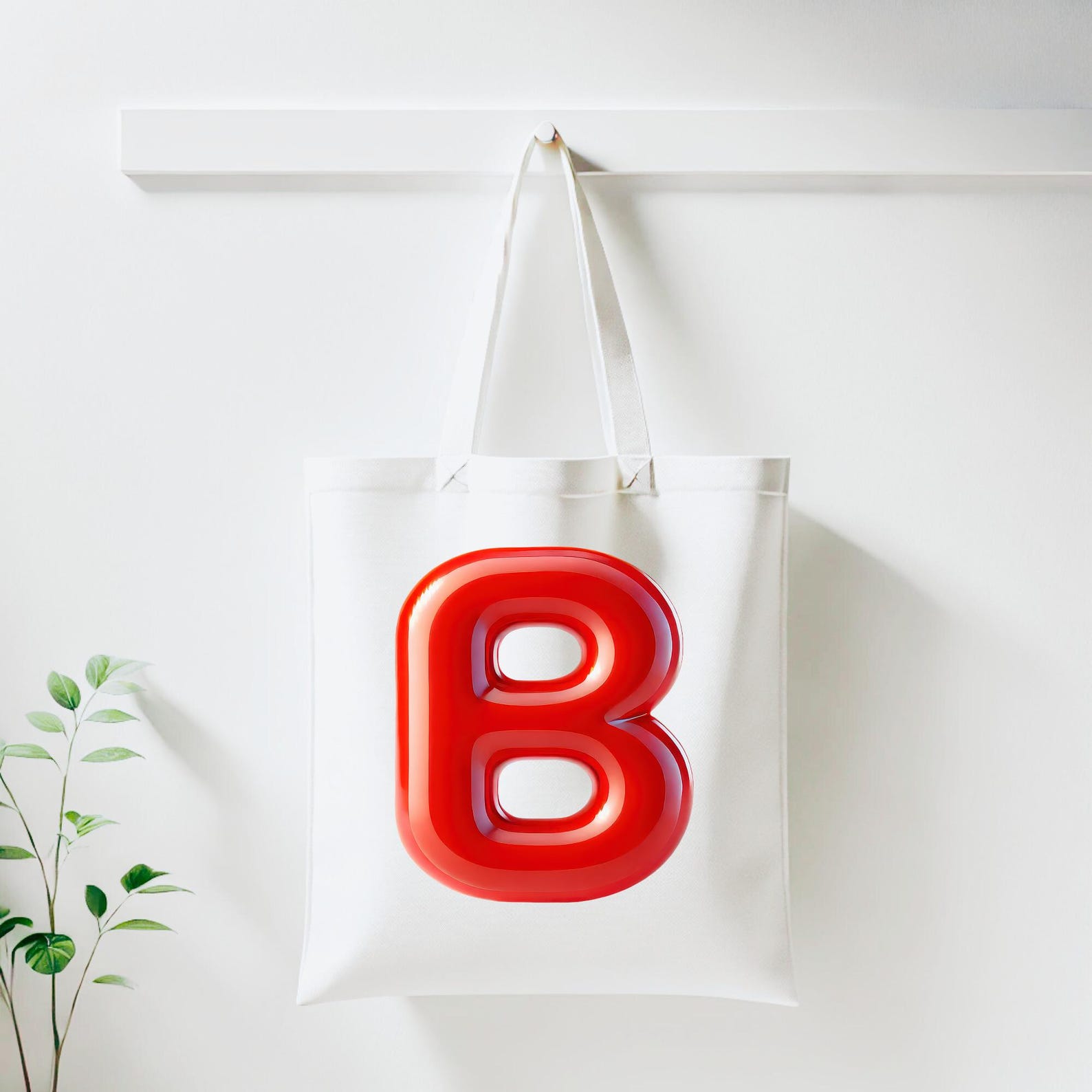 3D Red Balloon Alphabet Letters, 3D Red Bubbly Alphabet Set, Monogram ...