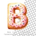 Sprinkle Cookie Letters PNG Set: Pink Donut Alphabet (digital Download ...