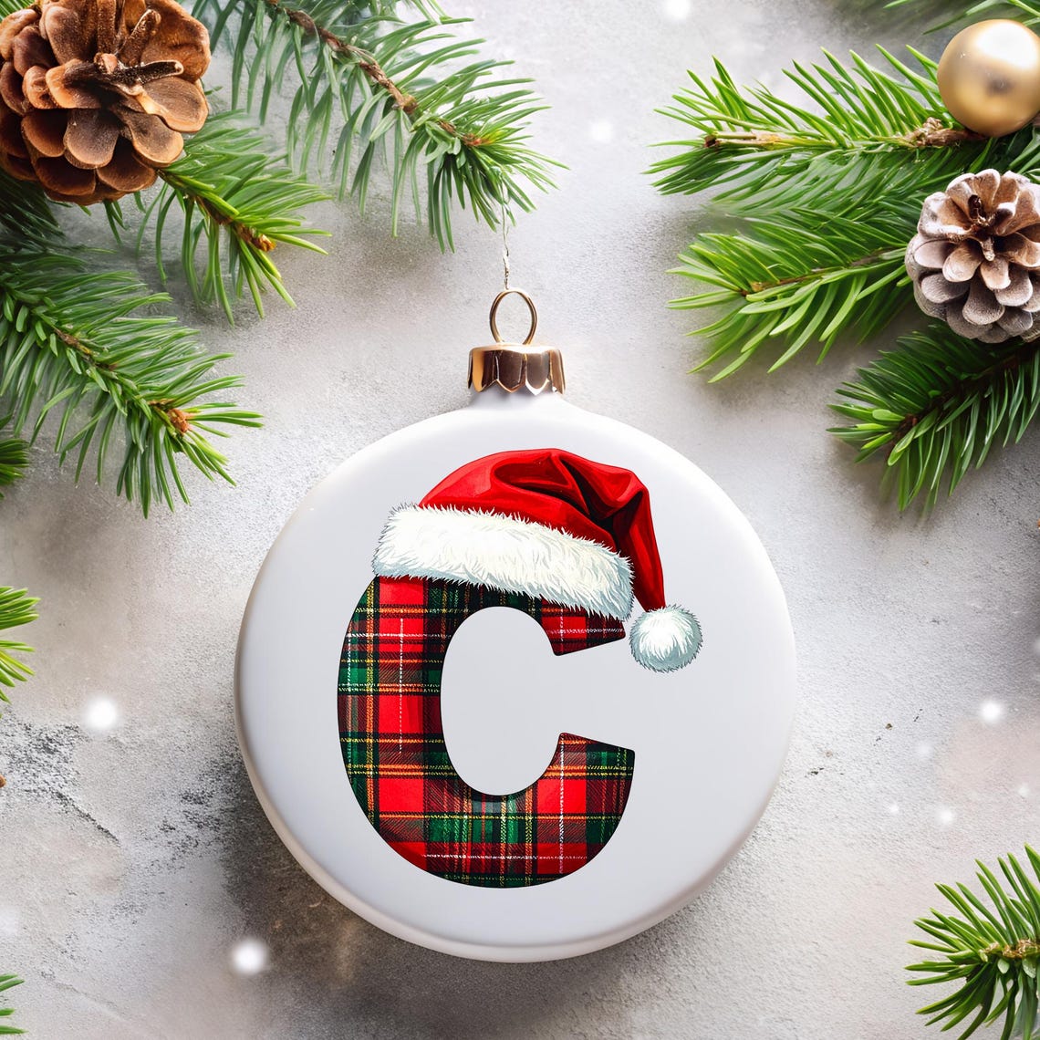 Christmas Alphabet Clipart PNG - Xmas Letters Printable Digital ...