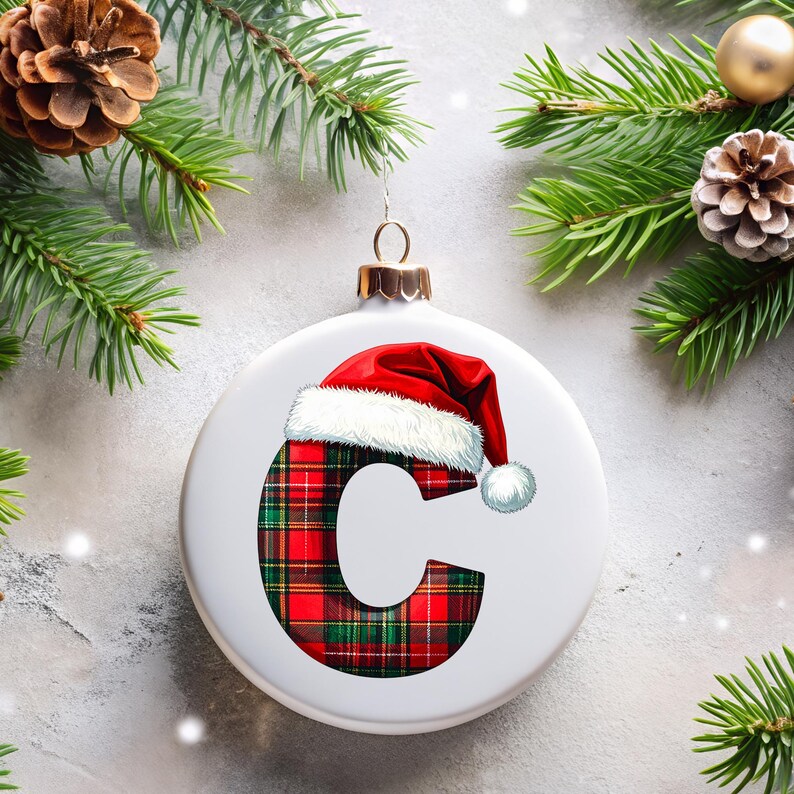 Christmas Alphabet Clipart PNG - Xmas Letters Printable Digital ...