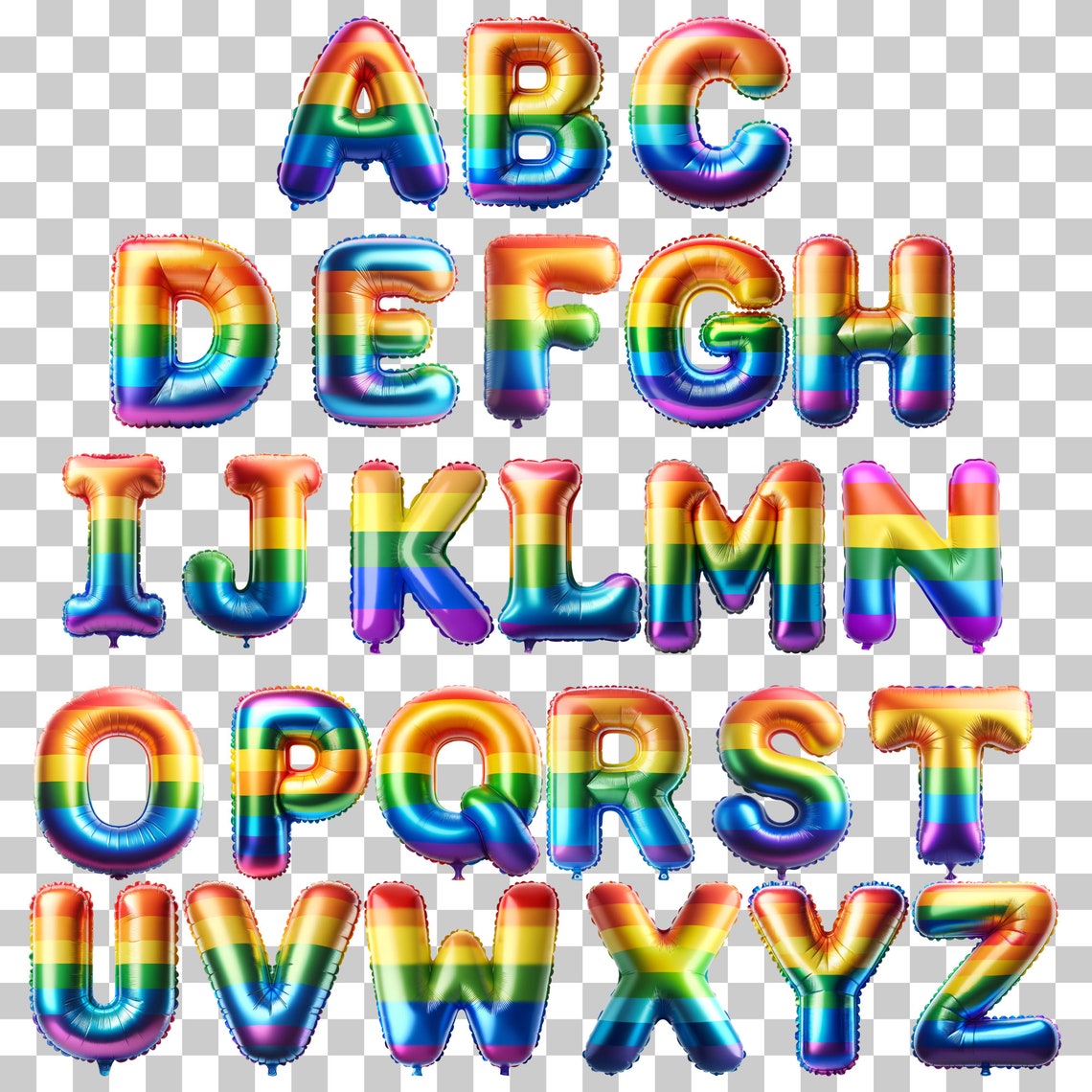 LGBTQ Pride Alphabet LGBT Pride Letters LGBT Pride Foil Balloon ...