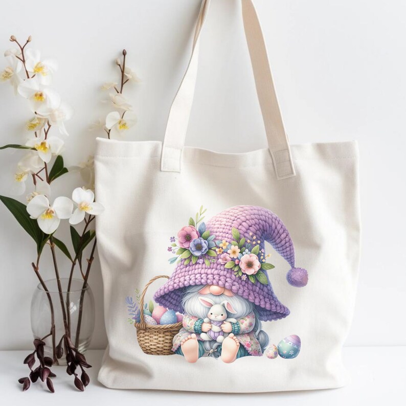 Gnomes Purple Clipart - Spring Gnomes PNG - Easter Gnomes - Cute Gnomes ...