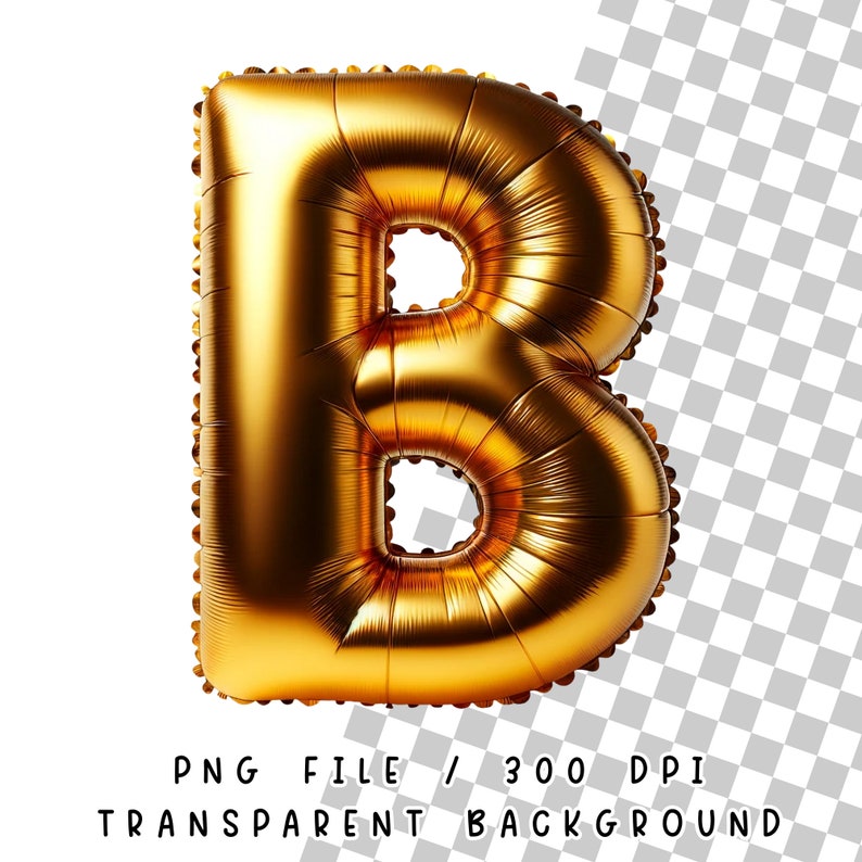 Gold Glossy Balloon Alphabet Letters, Gold Foil Balloon A to Z, Gold ...