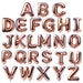 Rose Gold Foil Balloon Alphabet Clip Art Pink Balloons Letters PNG Foil ...