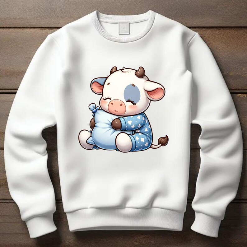 Cute Baby Cow Clipart Baby Animals PNG Baby Shower Decor Baby Cow ...