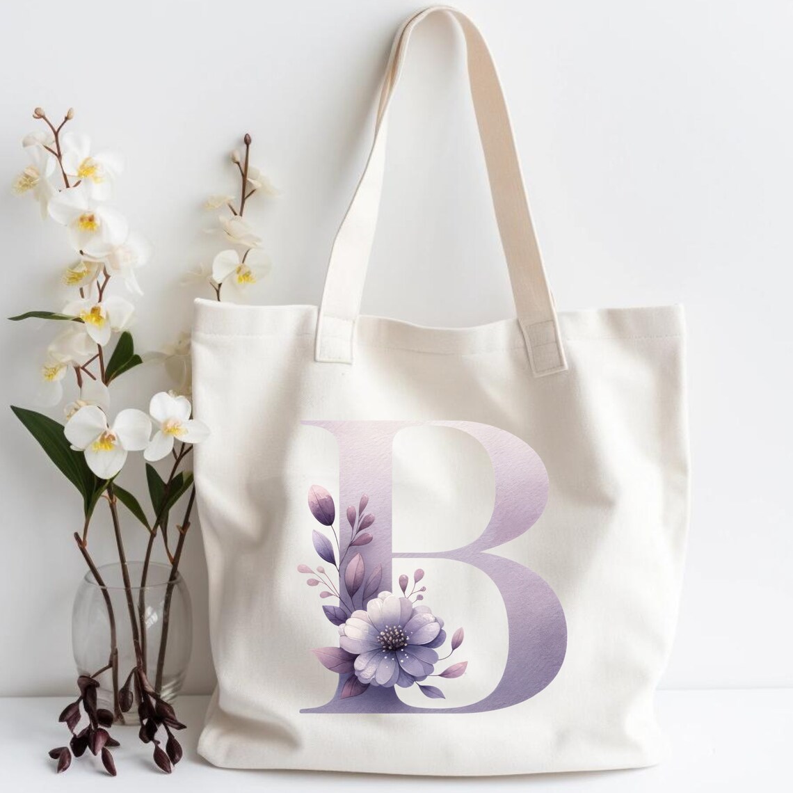 Floral Alphabet A - Z Clipart, Purple Floral Letters Png, Watercolor ...