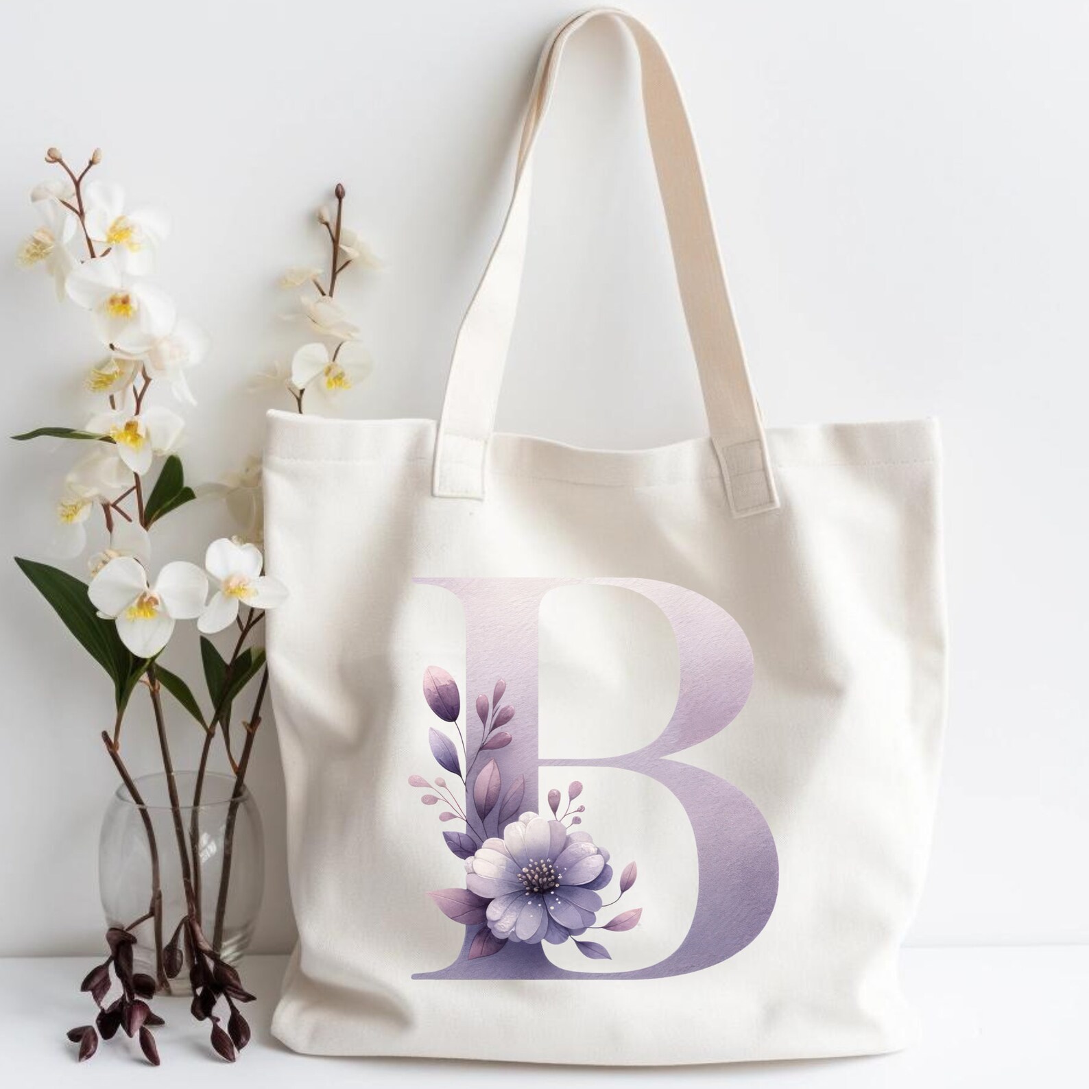 Floral Alphabet A - Z Clipart, Purple Floral Letters Png, Watercolor ...