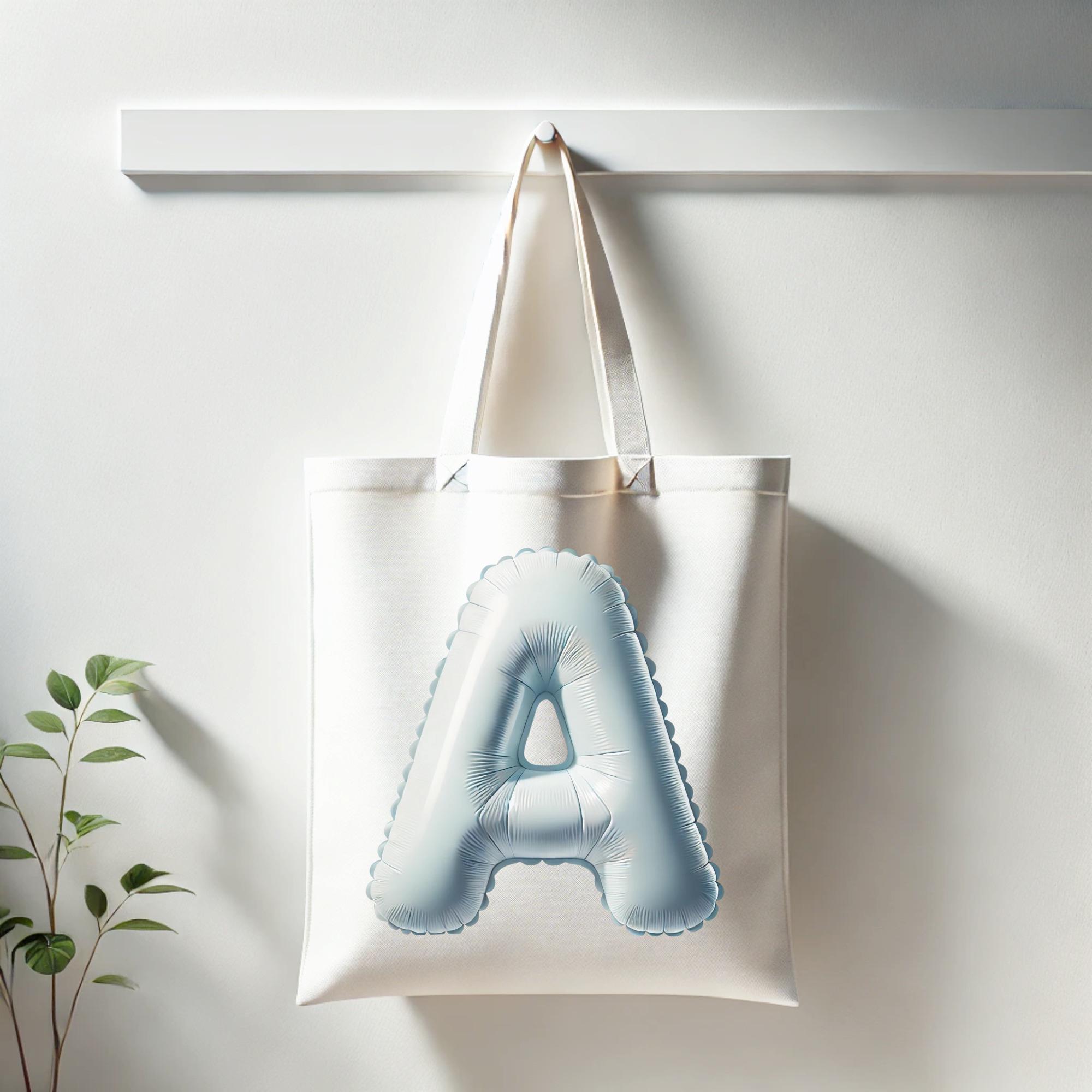 White Foil Balloon Alphabet Clip Art - Shiny Metallic Letters - Foil ...