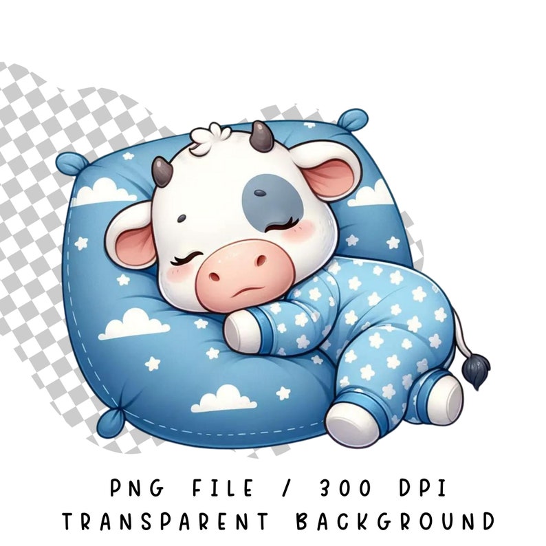 Cute Baby Cow Clipart Baby Animals PNG Baby Shower Decor Baby Cow ...