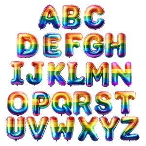 LGBTQ+ Pride Alphabet - LGBT Pride Letters - LGBT Pride Foil Balloon ...