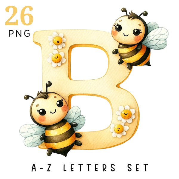 Honey Bee Alphabet - Etsy