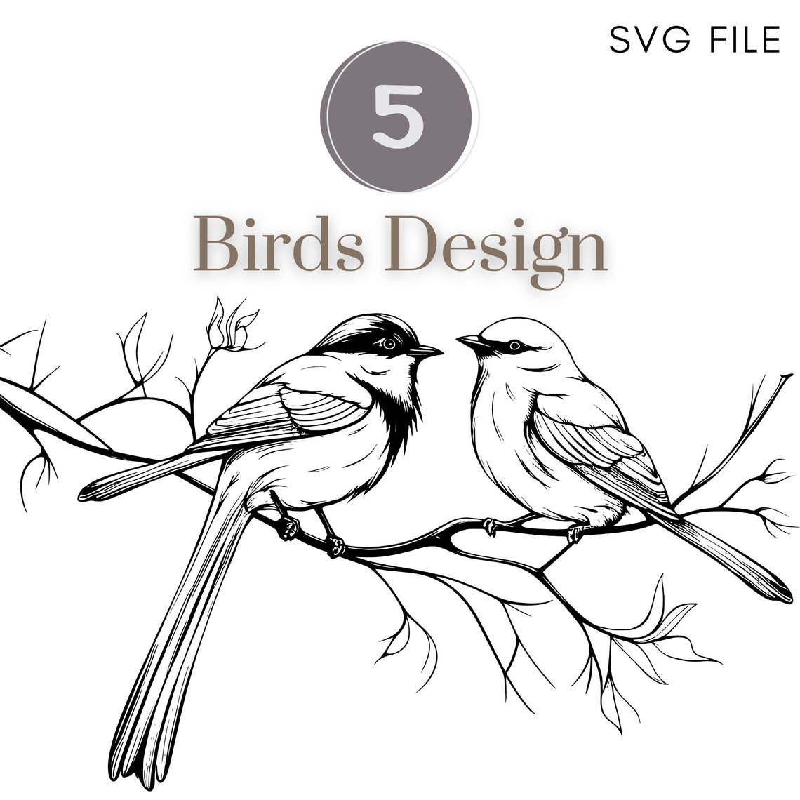 Birds Line Art, Minimalist Bird, Hand Drawn Vector Birds, Line Art ...