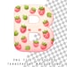 Strawberry Alphabet Clipart: Watercolor Fruit Letters (digital File ...