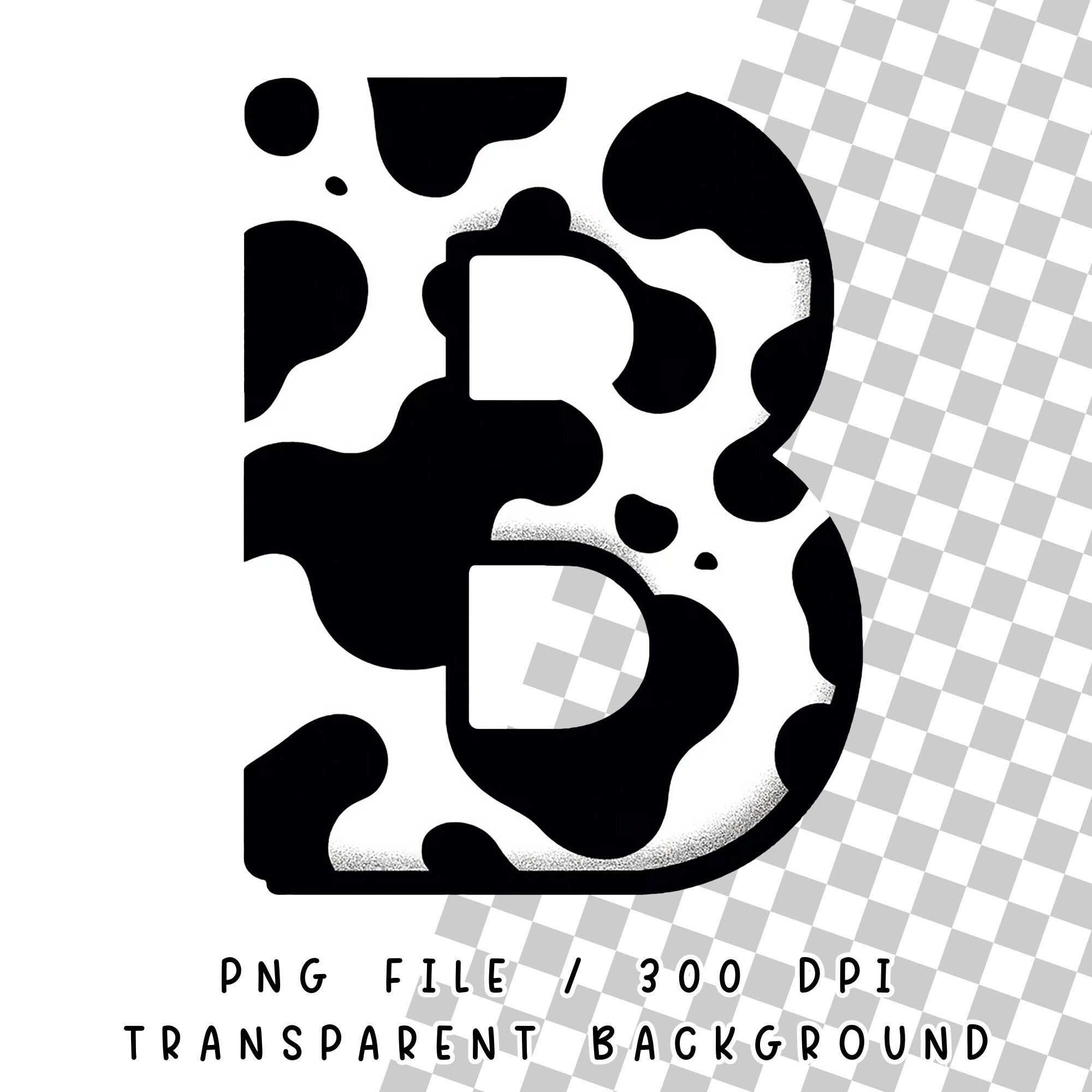 Cow Alphabet, Animal Print Letters, Farmhouse Alphabet, Doodle Font ...