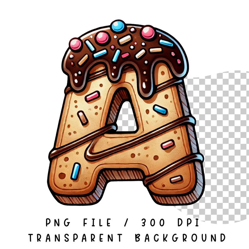 Chocolate Alphabet PNG, Chocolate Letters Printable Digital Download ...