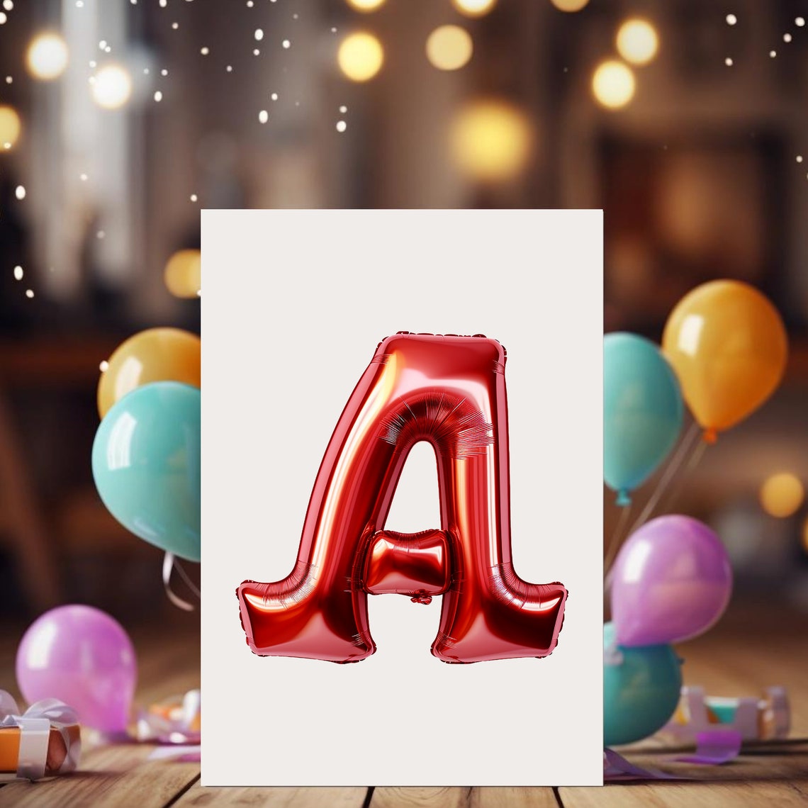 Red Glossy Balloon Alphabet Letters Set (digital Download) - Etsy