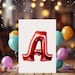 Red Glossy Balloon Alphabet Letters Set (digital Download) - Etsy