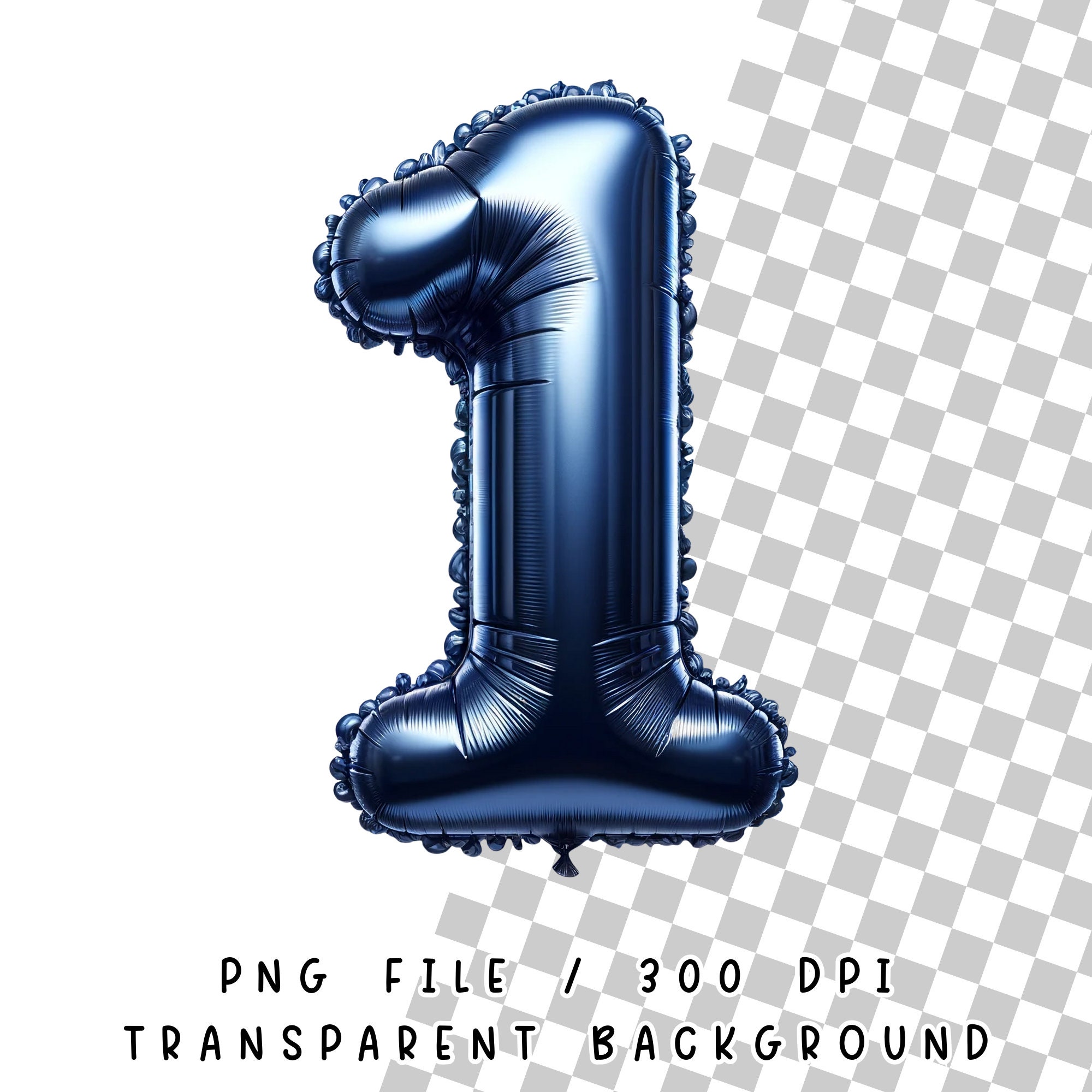 Navy Blue Glossy Balloon Alphabet Number Letters Set, Foil Balloon ...