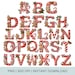 Christmas Alphabet Clipart: Candy Cane Gingerbread Letters (PNG Digital ...