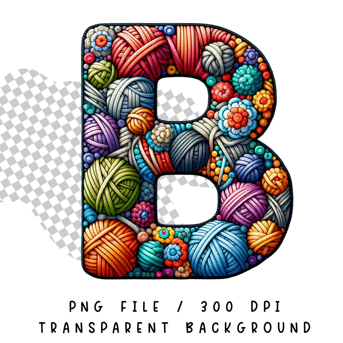 Knitting Alphabet A-Z, Colorful Quilt Alphabet Letters, Letter Knitting ...