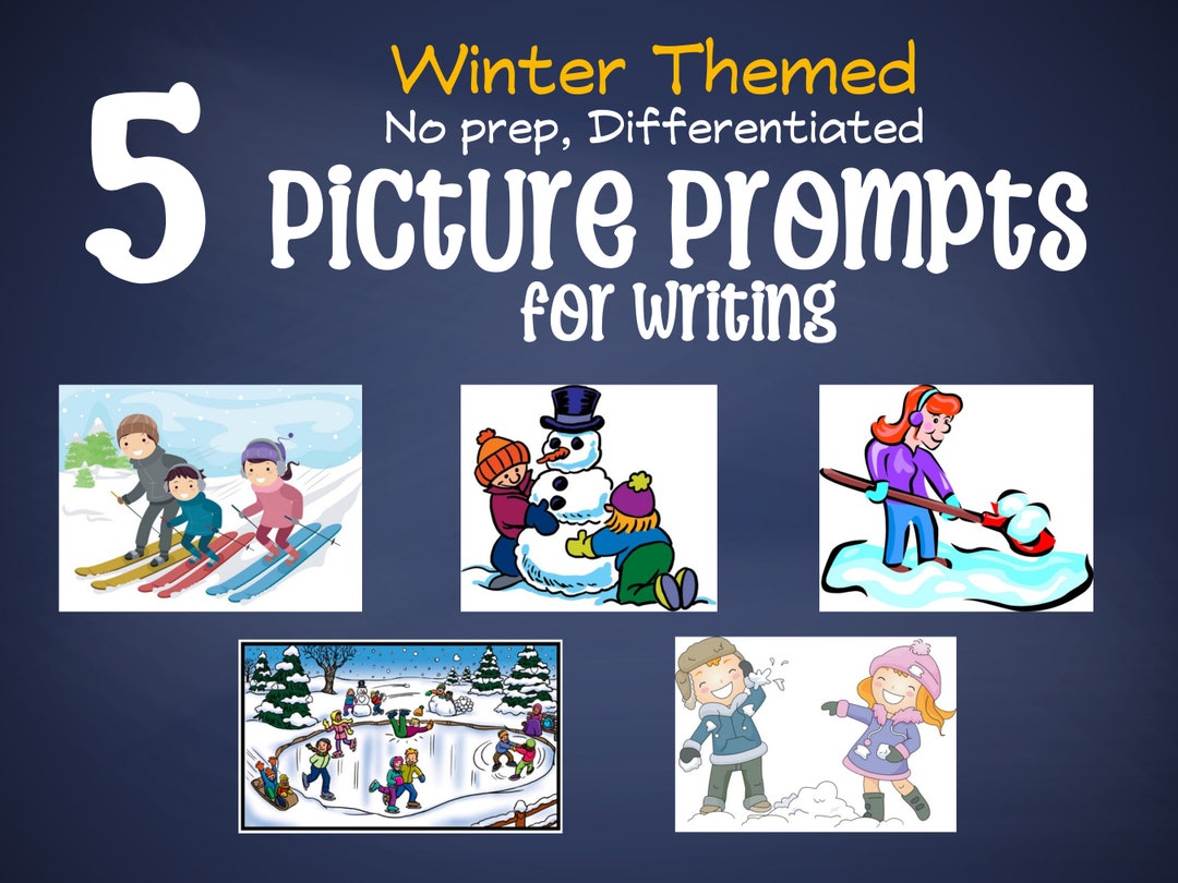 5 Winter No-prep, Differentiated Picture Prompts for Writing - Primary ...