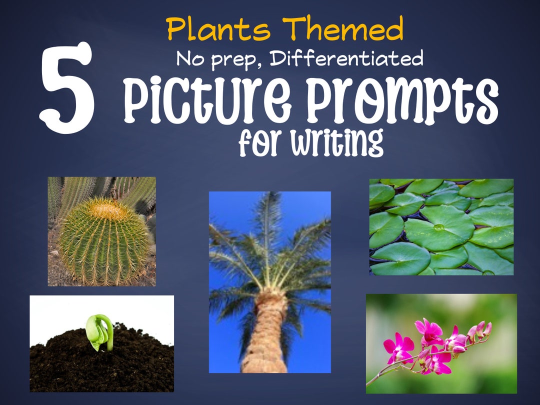 5 Plants No-prep, Differentiated Picture Prompts for Writing Primary ...