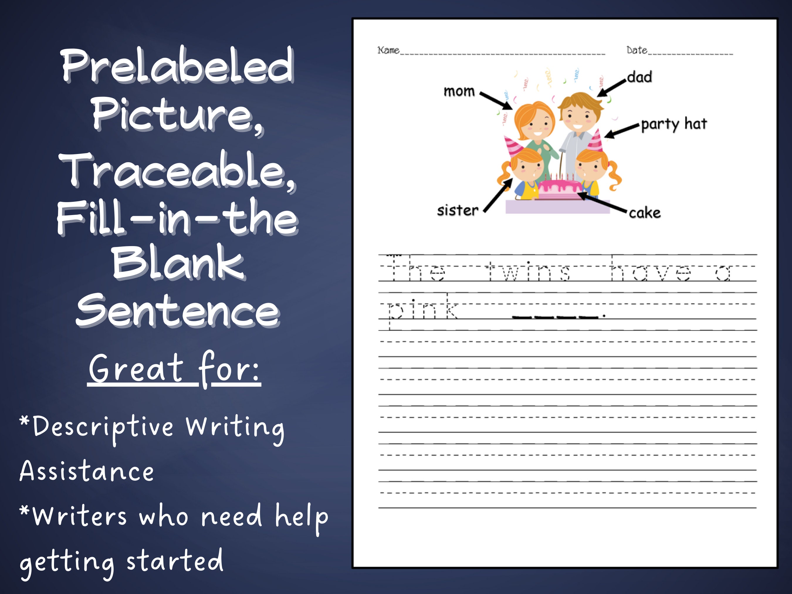 5 Senses No-prep, Differentiated Picture Prompts for Writing Beginning ...