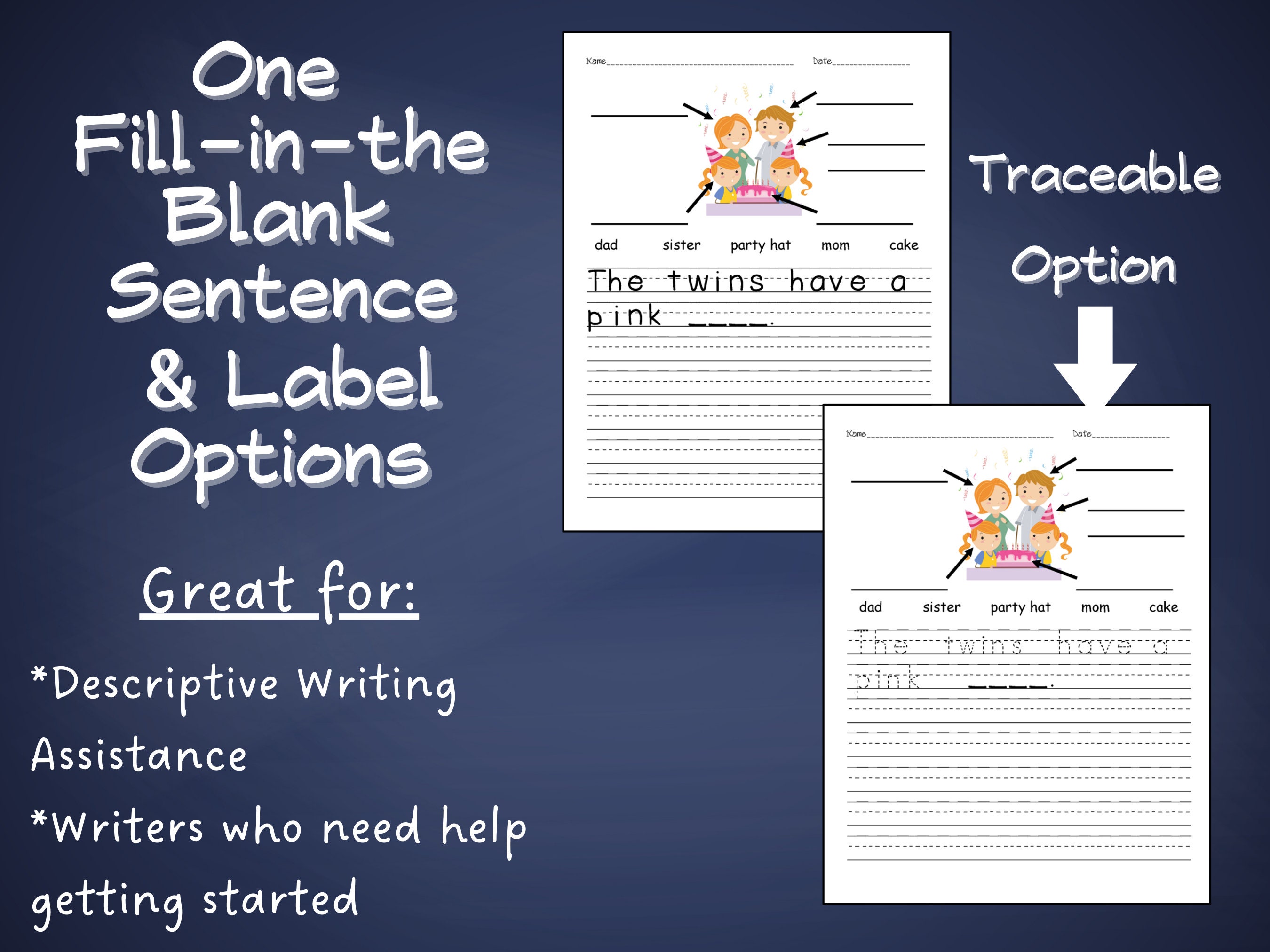 5 Senses No-prep, Differentiated Picture Prompts for Writing Beginning ...