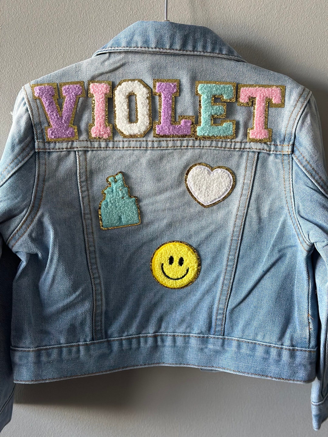 Custom Girls Denim Jacket - Etsy
