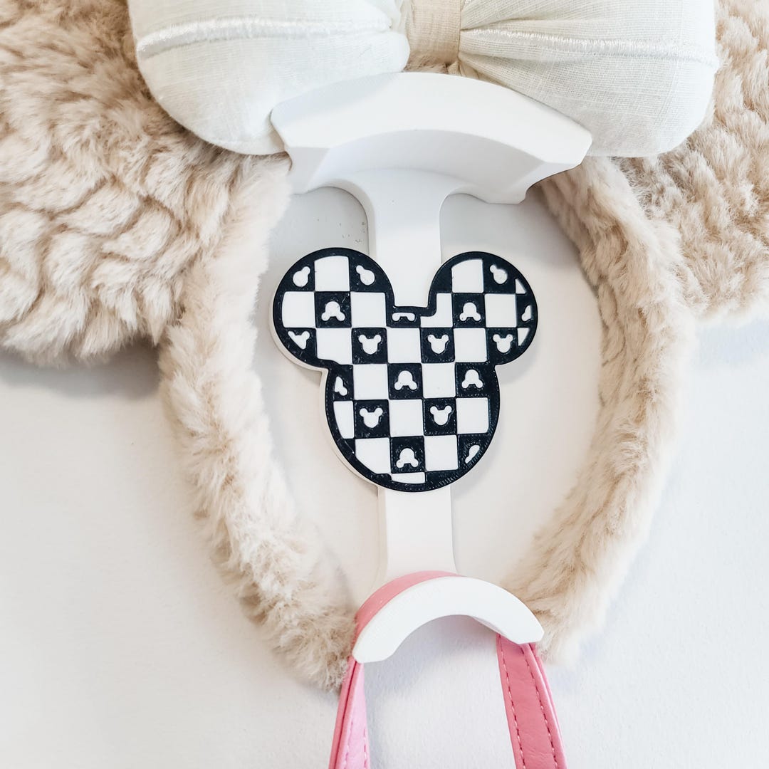 Checker Mouse Ear and Backpack Wall Hook | Loungefly Backpack, Backpack ...