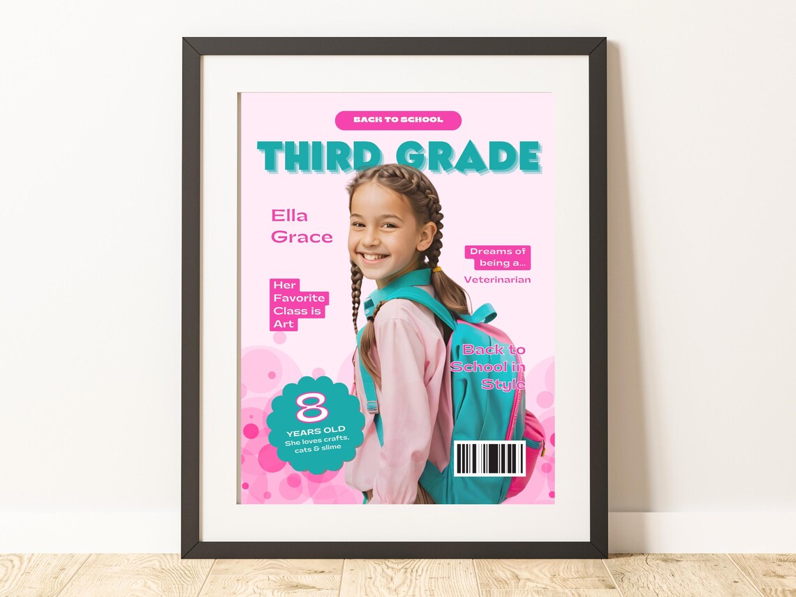 Back to School Magazine Cover Templates & Tutorial, 3 Magazine Cover ...