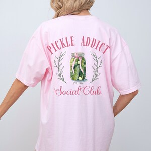 Funny Pickle Addict Shirt Pickle Lover Social Club T-shirt, Adorable ...