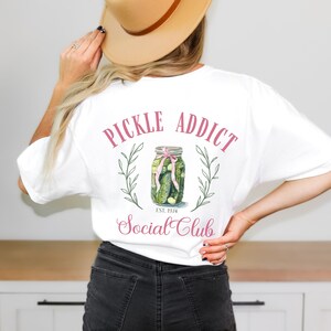 Funny Pickle Addict Shirt Pickle Lover Social Club T-shirt, Adorable ...