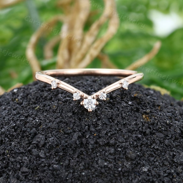 Gold Chevron Wedding Band - Etsy