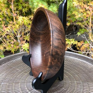 Handmade Fiddleback Claro Walnut Footed Bowl CW0259 - Etsy