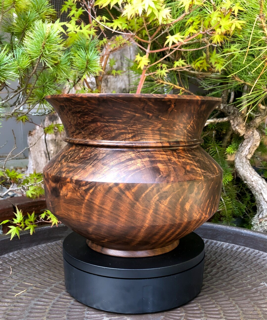 Handmade Claro Walnut Greco-roman Styled Footed Vase CW0258 - Etsy