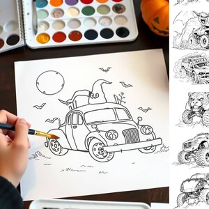 Monster Cars Coloring Book - Etsy