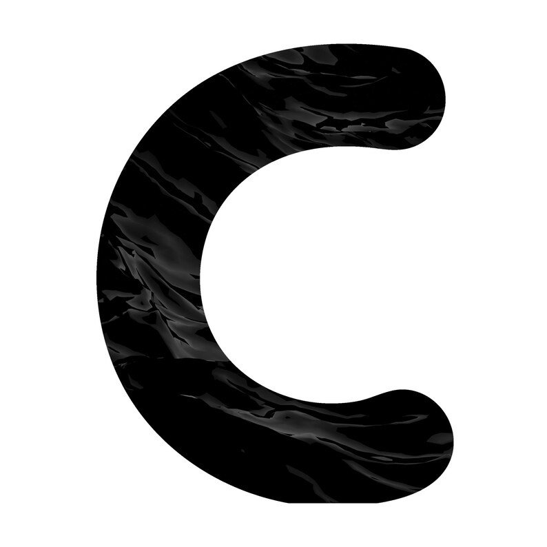 Letras del alfabeto negro Letras negras PNG / 5 conjuntos de mayúsculas Uso comercial Alfabeto ...