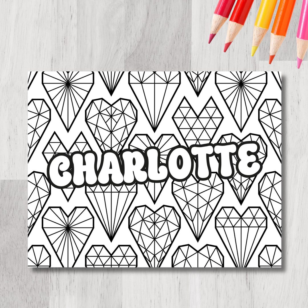 Personalized Name Coloring Page - Custom Printable for Kids and Adults ...