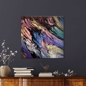 Home Decor Fluid Painting Wall Art Gift for Homeowners Decorate Home or ...