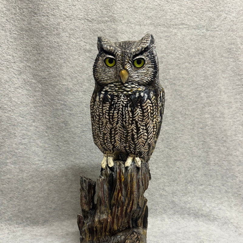 Carved Wood Owl - Etsy