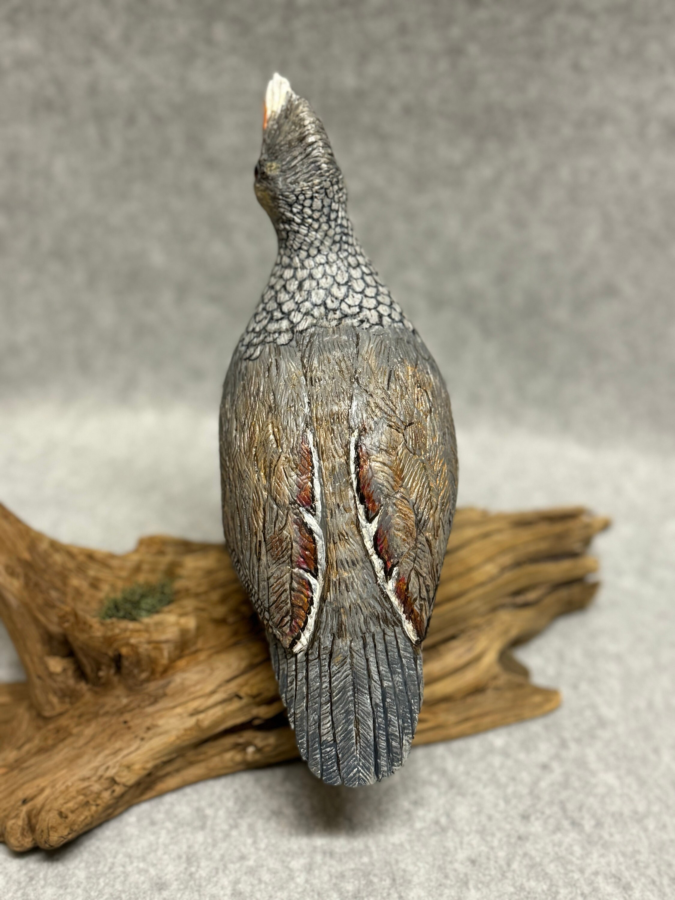 Hand Carved Wooden Scaled Quail/life Size - Etsy Canada